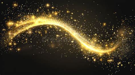 Gold Sparkles In Vision