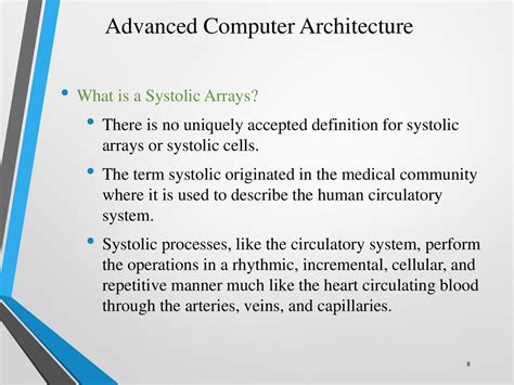 Advanced Computer Architecture Systolic Organization Ppt Download