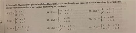 Solved In Exercises 53 78 Graph The Piecewise Defined