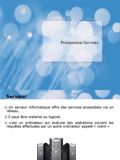 Roles Serveurs Pdf Serveur Informatique Active Directory