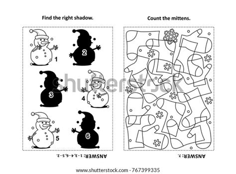 아이들을 위한 두 개의 시각적인 퍼즐과 스톡 벡터 로열티 프리 767399335