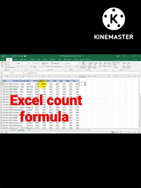Ms Excel Count Formula Short Excel Computer Ytshorts Youtube