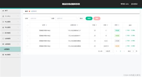 大学生在线考试基于vue的在线试题库系统系统源码数据库文档vue 在线题库 Csdn博客