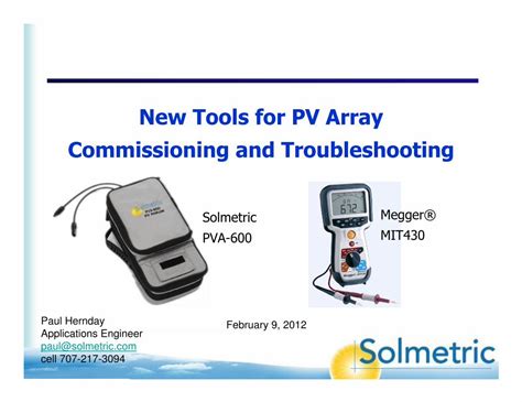 PDF New Tools For PV Array Commissioning And Troubleshootingresources Solmetric Get
