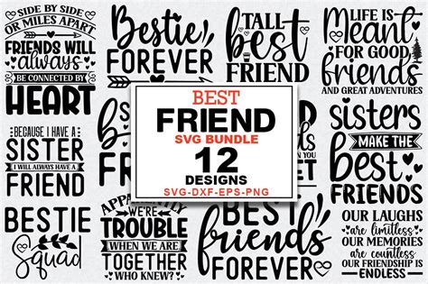 Best Friend SVG Bundle Graphic By SVGstore Creative Fabrica
