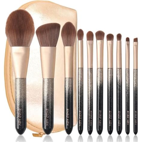 Ensemble De Pinceaux De Maquillage En Poils De Zibelines Naturels Par