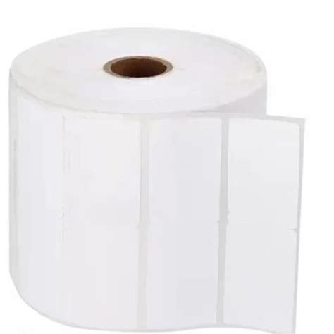 White 25mm Polyester Self Adhesive Thermal Transfer Barcode Label