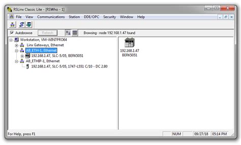 The Slc 505 Setup Comms And Download Over Ethernet Using Rslinx And