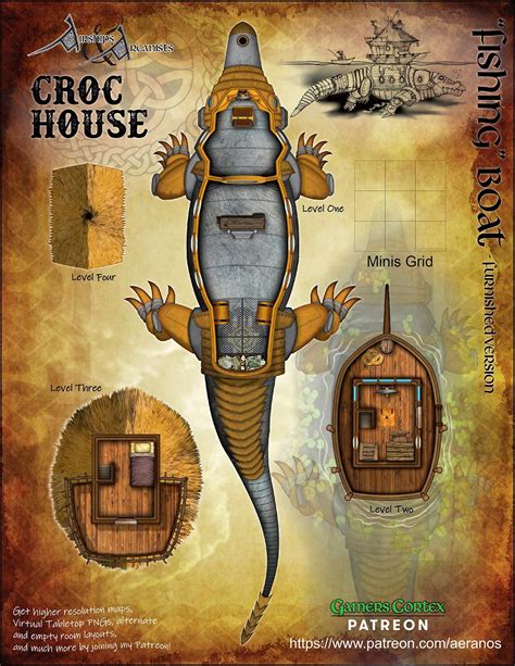 Croc House Ground Crew Tier The World Of Aeranos Maps Airships