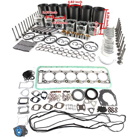 6hk1 6hk1t Overhaul Rebuild Kit For Isuzu 6hk1 6hk1t Diesel Engine