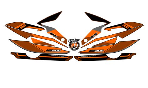 PULSAR NS 200 TIPO ORIGINAL NAKED S NARANJA Calcas Monkey