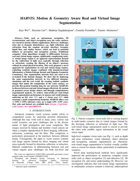 PDF MARVIS Motion Geometry Aware Real And Virtual Image Segmentation