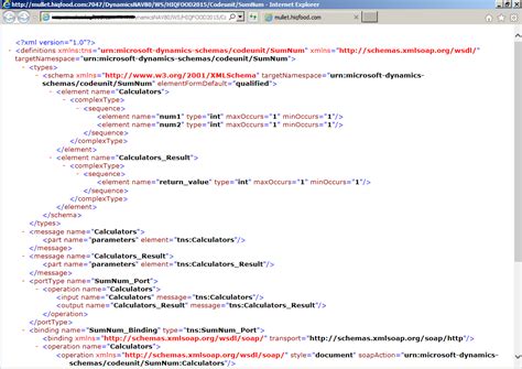 การสรางและใชงาน Codeunit ผานทาง Web Service ดวย Protocol SOAP บน