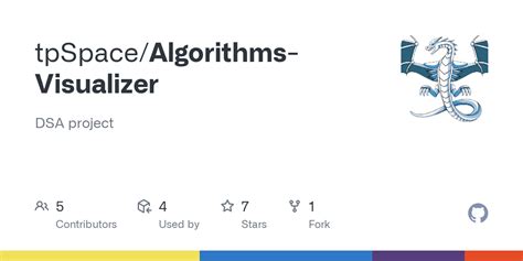 github tpspace algorithms visualizer dsa project