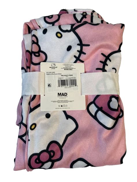 Soft Hello Kitty Pink Pajama Sleep Lounge Pants Pockets 3xl 22w 24w Womens New Ebay