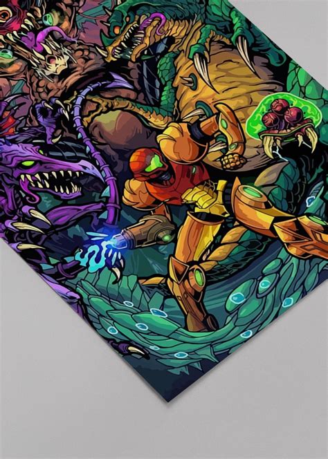 Metroid Samus Posters And Art Prints Door Shania 25 Printler