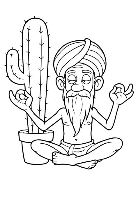 White Beard Coloring Pages 2025