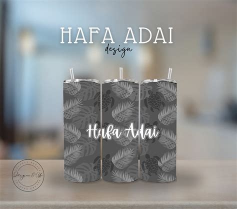 Guam Tumbler Wrap 20 Oz Skinny Tumbler Hafa Adai Design Digital