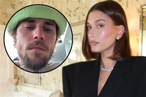 Hailey Bieber Responds To Justins Cryptic Crying Selfies