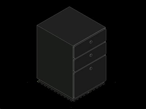 Cajonera En 3d En Autocad Descargar Cad 104 09 Kb Bibliocad