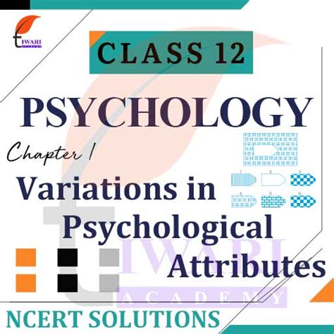 Ncert Solutions For Class 12 Psychology Chapter 1 Variations