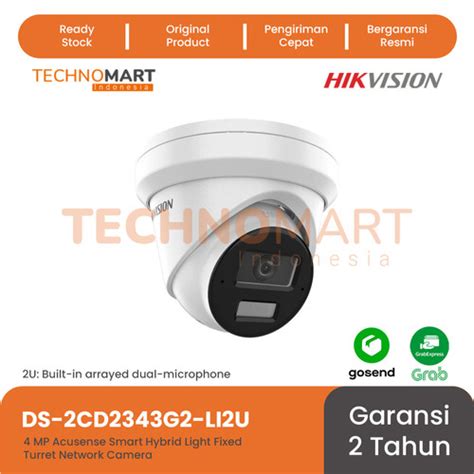 Jual DS 2CD2343G2 LI2U HIKVISION IP 4MP ACUSENSE SMART HYBRID LIGHT