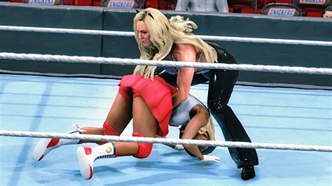 Wwe 2k20 Charlotte Flair Vs Lacey Evans Ric Flair Manager Youtube