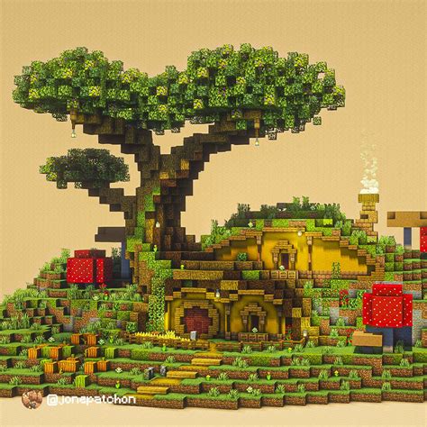 Hobbit House Minecraft Minecraft Cottage Minecraft Steampunk Cute