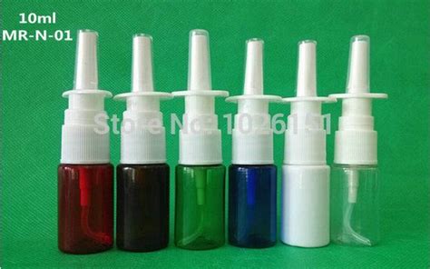 ₩427에서 100 5 세트 로트 10ml 플라스틱 비강 스프레이 펌프 병 10cc Pe 비강 분무기 1 3oz