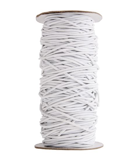 White Elastic Cord 2mm Thick 72 Yd Roll Joann