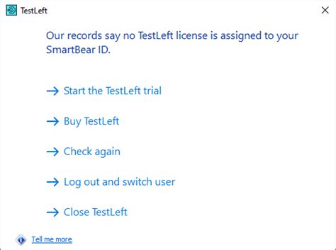 Activate And Use TestLeft TestLeft Documentation