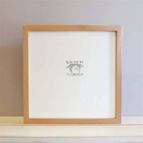12x12 Inch Square Picture Frame In Deep Flat Style With Solid