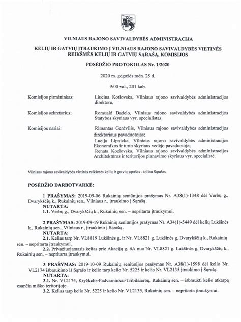 Posėdžio Protokolas Nr 1 2020 Pdf