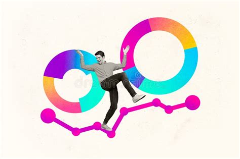 Creative Trend Collage Of Businessman Dancing Have Fun Celebrate
