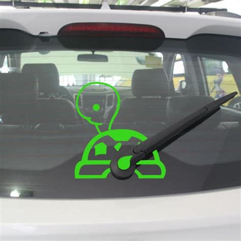 Turtle Windshield Wiper Decals Funny Car Window Decor Cute Tortoise