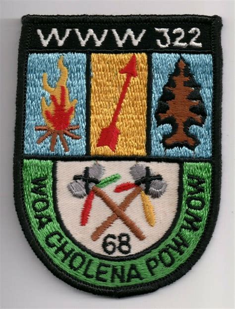 Woa Cholena 322 1968 Pow Wow Patch Mobile Area Council Alabama La Paz County Sheriffs