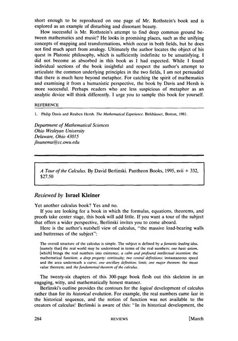 SOLUTION A Tour Of The Calculus By David Berlinski Studypool