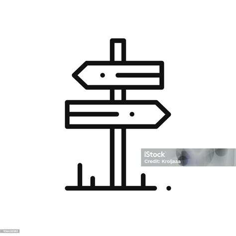 路標線圖示路標和標誌方向 Roadsign向量圖形及更多交通標誌圖片 交通標誌 簡單 搭乘 Istock
