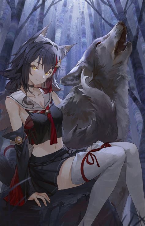 Ookami Mio And Ookami Mio Hololive Drawn By Hxxg Danbooru