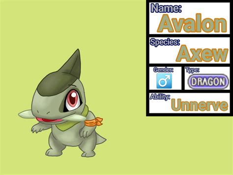 Pokemon Oc Avalon The Axew By Kumbathelion On Deviantart