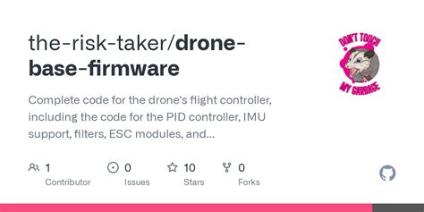 Github The Risk Takerdrone Base Firmware Complete Code For The Drones Flight Controller