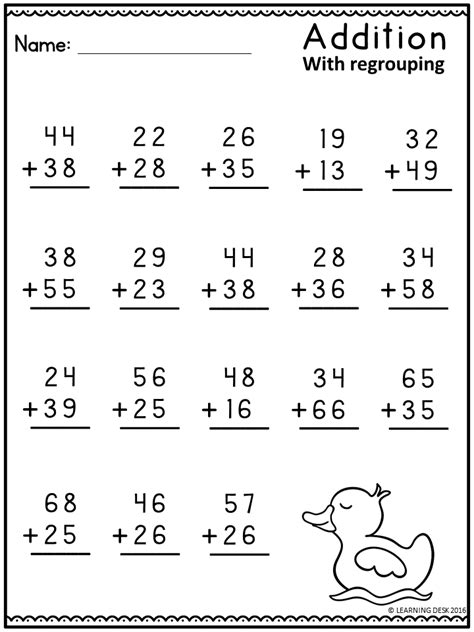 2 Digit Addition And Subtraction With And Without Regrouping