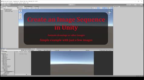 Create A Simple Image Sequence In Unity For Beginners Youtube