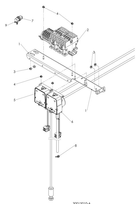 Centre Rail Assembly Standard P500a Barcare