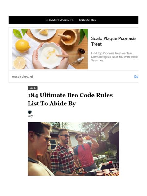 184 Ultimate Bro Code Rules List To Abide By Pdf