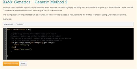 Solved X Generics Generic Method You Have Been Chegg