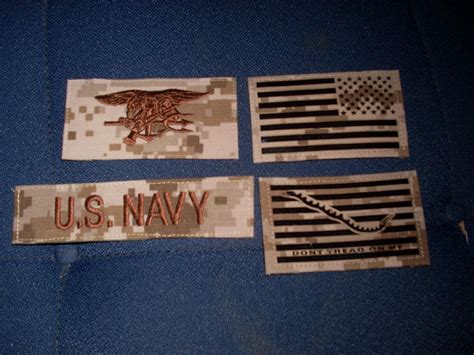 Ir Nwu Type Ii Reverse Us Flag Navy Jack Patch Set Seal And Us Navy