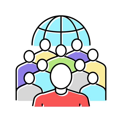Society People Color Icon Vector Illustration 19005094 Vector Art At