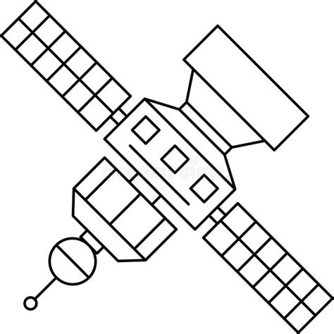 Satellite Broadcast Radar Receiver Icon Vector Illustration Symbol