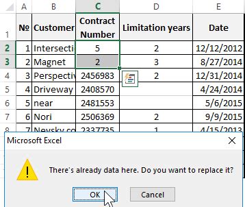 Copying Cell Ranges With Mouse Cursor
